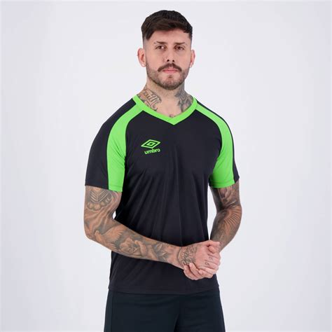 Camisa Umbro Raptor Preto E Verde Futfanatics
