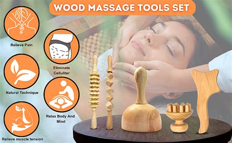 5 In 1 Wood Therapy Massage Tools For Body Contouring And Shaping