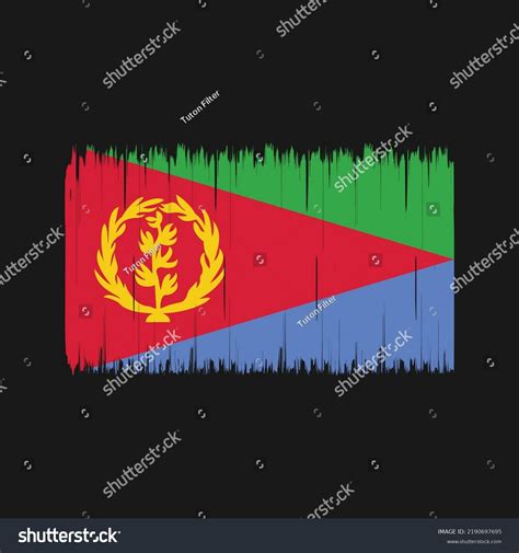 Eritrea Flag Brush Strokes National Flag Stock Vector Royalty Free 2190697695 Shutterstock