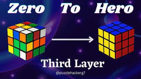 How To Solve A Rubiks Cube Third Layer Puzzle Hacker G7 Youtube