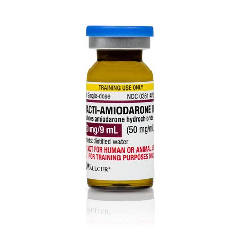 Anatomy Lab Practi Amiodarone Hcl 450 Mg9 Ml 9 Ml Vial Simulated