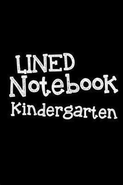 Lined Notebook Kindergarten