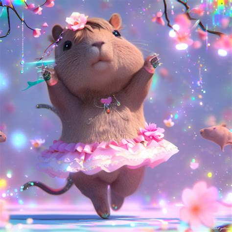 Capybara Dancing Chibified By Xrebelyellx On Deviantart