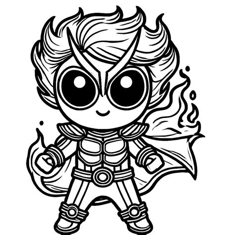 Chibi Ghost Rider Värityskuva Lataa Tulosta Tai Väritä Verkossa Ilmaiseksi