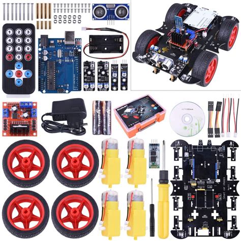 Kit Arduino Kuman Voiture Electrique Intelligente Consommables Nozzler