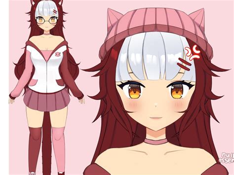 Draw 2d Vtuber Vtuber Vtuber Rigging 2d Vtuber Model Live2d Model