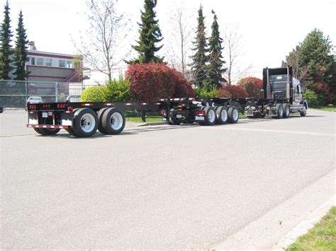 Container Chassis B Train Raja Trailer