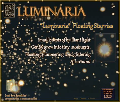 Second Life Marketplace Luminaria Floating Starrias