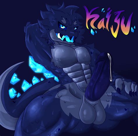 Rule 34 1boy Blue Eyes Crystal Dark Blue Fur Furry Kaiju Kaiju