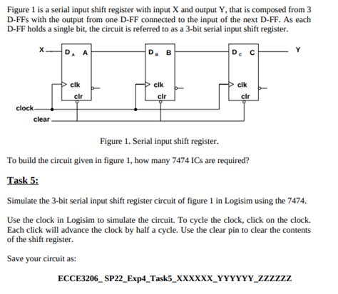 Solved Figure 1 Is A Serial Input Shift Register With Input
