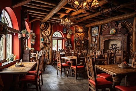 Premium Ai Image Unique Ethnic Restaurant Interior