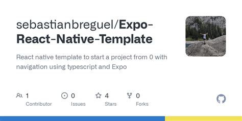 Github Sebastianbreguelexpo React Native Template React Native Template To Start A Project