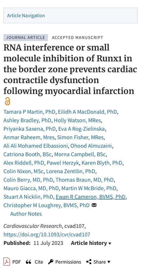 Honored To Announce Our Recent Publication On Runx1 Transcription