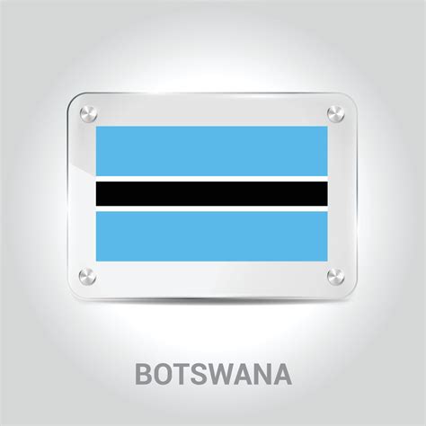 Botswana Flag Design Vector 13337171 Vector Art At Vecteezy