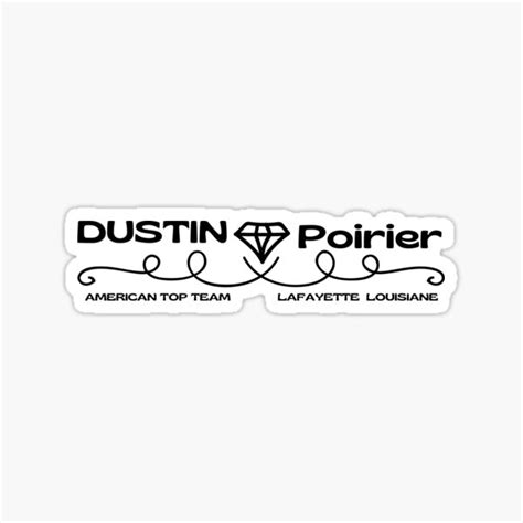 Dustin Poirier Sticker For Sale By Ninanina25 Redbubble