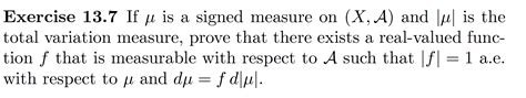 Solved Exercise 137 ﻿if μ ﻿is A Signed Measure On Xa