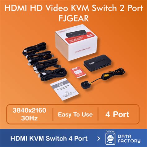 jual hdmi hd video kvm switch 4 port 4k 4port input output usb 3 port