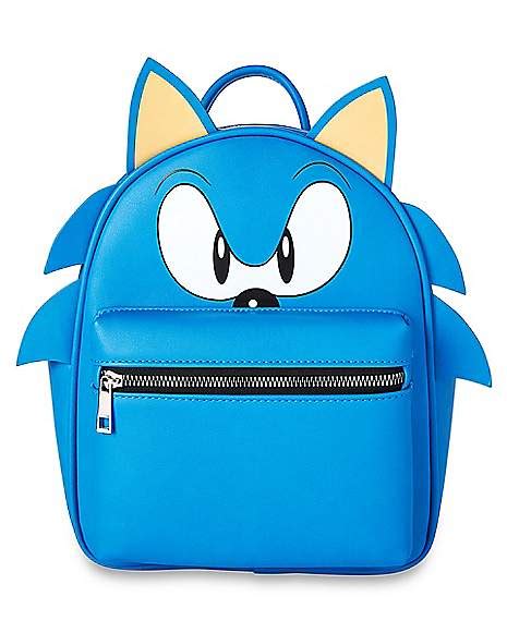 Sonic 3d Face Mini Backpack Sonic The Hedgehog Spencers