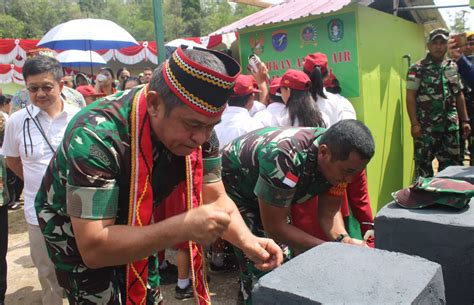 Kasad Resmikan Sumur Bor Hasil Program TNI AD Manunggal Air Di Bengkayang Kanalindonesia