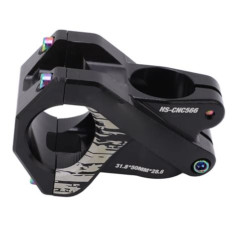 Sturdy And Aerodynamic Bike Upgrade Black Lightweight Hollow Carved Stem