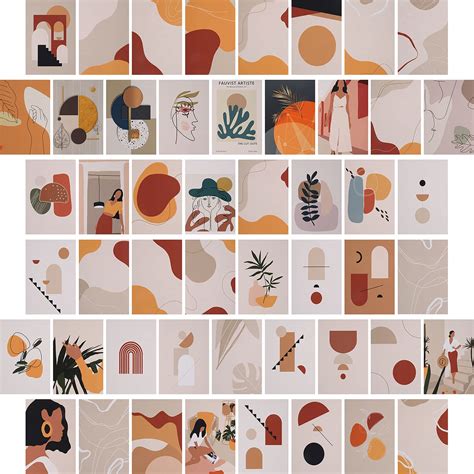 Buy 50 Pcs Wall Collage Kit Pictures Photo Kit Aesthetic Collage Kit
