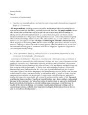Intro To Comm Task Docx Autumn Stanley Task Introduction To Communication A Describe