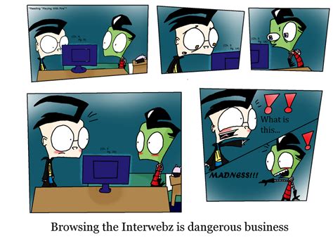 Dib And Zim Run Across Pwf By Heidimoose On Deviantart