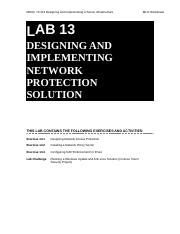 70 413 MLO Worksheet Lab 13 Docx MOAC 70 413 Designing And Implementing A Server
