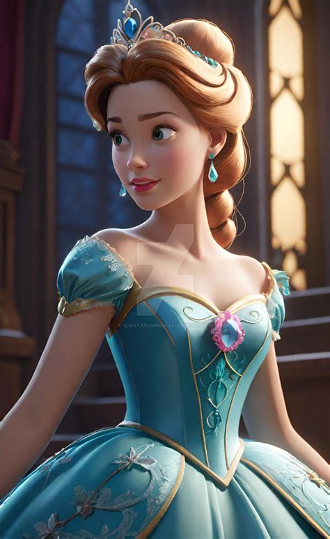 Disney Princess Closeup 3d Hd Portrait Sweet By Sorayascorner On Deviantart