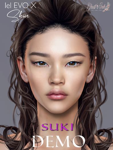 Second Life Marketplace Demo Ghost Ink Suki Skin Evox