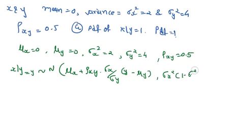 Solved Suppose X And Y Are Jointly Gaussian Random Variables With