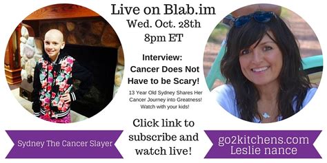 Interview With Sydney The Cancer Slayer 12 Year Old Cancer Survivor