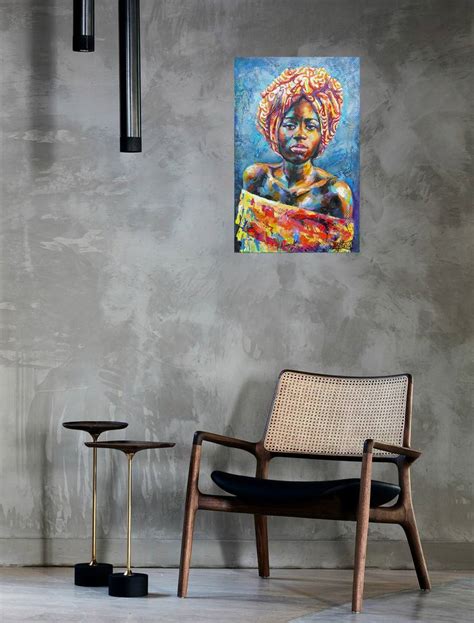 African Woman Portrait Painting Painting By Viktorija Lapteva Saatchi Art