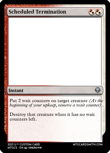 Scheduled Termination R Custommagic