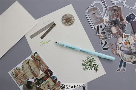 빈티지편지지 특별한 기념일에는 데일리브릿지 빈티지 드로잉 편지지세트 네이버 블로그