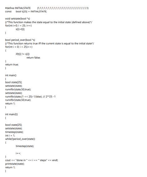 Non Linear Feedback Shift Registers In This Project