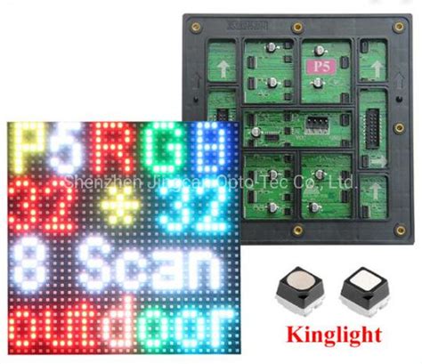 P5 Outdoor Waterproof Full Color LED Display32X32 Pixel 160 160mm P5