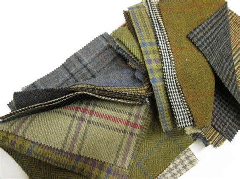 Tweed Fabric Patchwork Patches 20 Squares 23 Cm X 23 Cm 100 Etsy Uk
