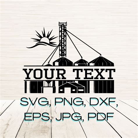 Split Monogram Grain Bin Art Svg Dxf Png Eps Instant Digital Download