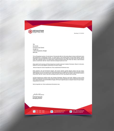 Letterhead Template Letterhead Template Letterhead Design Letterhead Riset