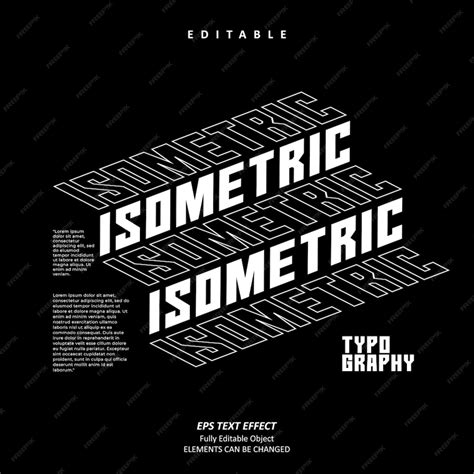Premium Vector Editable Text Effect Vector Of Black White Line