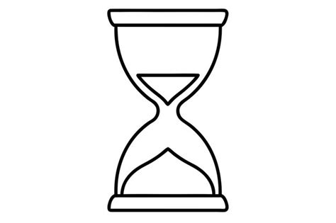Premium Vector Hourglass Line Art Vector Illustration