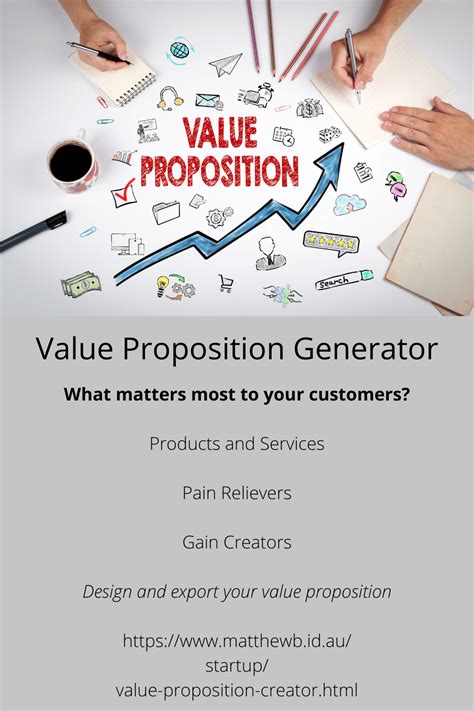 Value Proposition Generator Design And Export Your Value Proposition