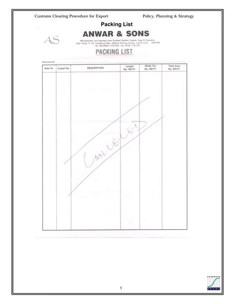 Custom Clearance Procedure For Export Pdf