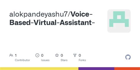 Github Alokpandeyashu7voice Based Virtual Assistant