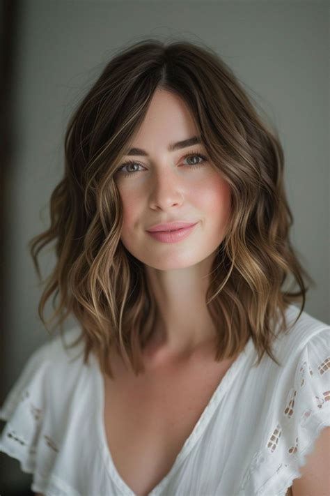 35 Medium Length Hairstyles Honeyed Waves With Texture In 2024