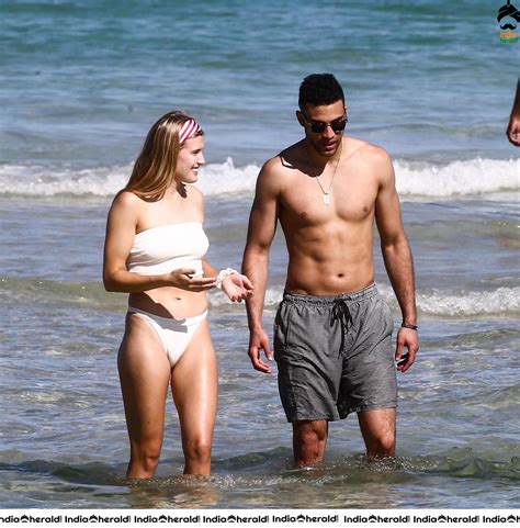 Eugenie Bouchard In White Bikini On The Beach In Miami Set 1