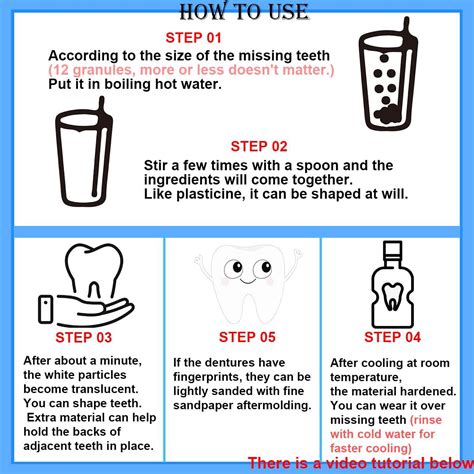 Temporary Tooth Repair Kit Diy Fake Teeth Replacement Dentures 30ml