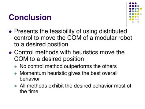 ppt chain based reconfigurable robots superbot and it s applications