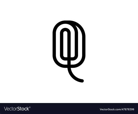 Letter Q Monogram Logo Design Royalty Free Vector Image